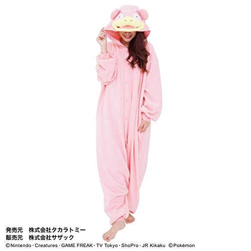 SAZAC Pokemon Slowpoke Fleece Costume Cosplay Pink M size unisex Anime ...