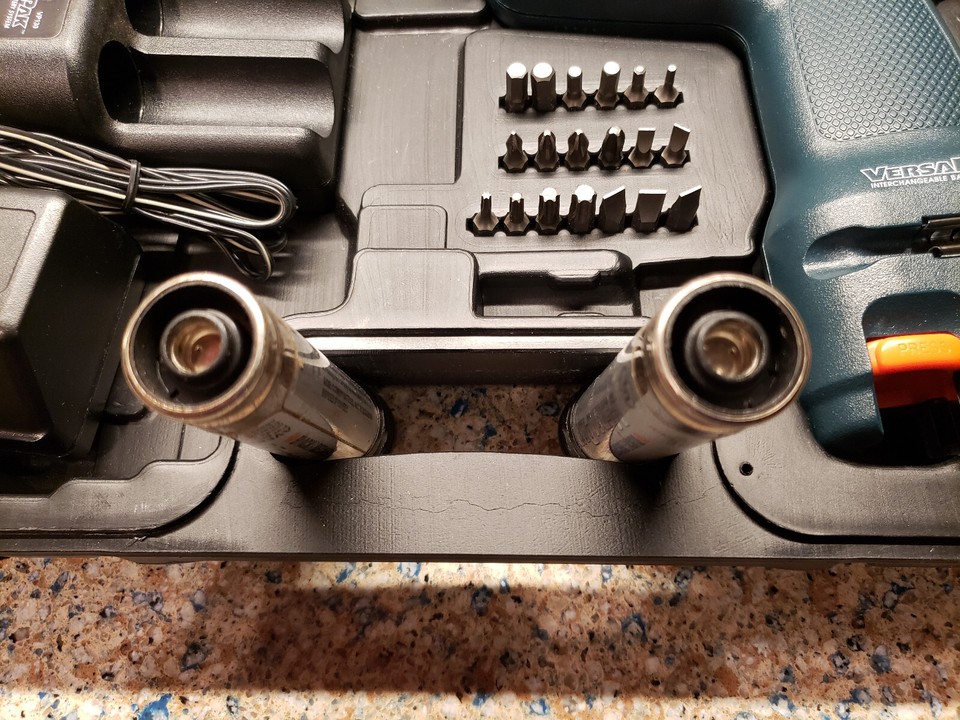 EXCELLENT UNUSED Black & Decker VersaPak Drill Driver VP820 cordless 7 ...