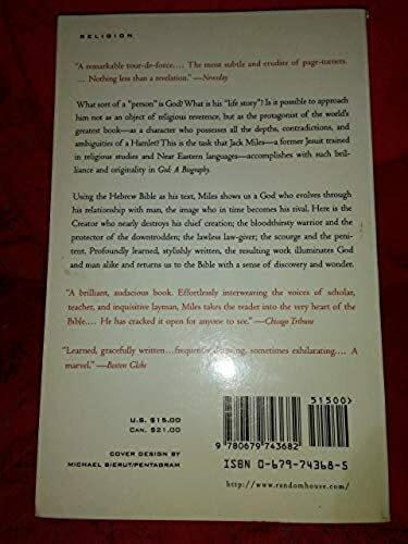 God: A Biography by Jack Miles-1996 1st Pb Ed Nonfiction/Religion ...