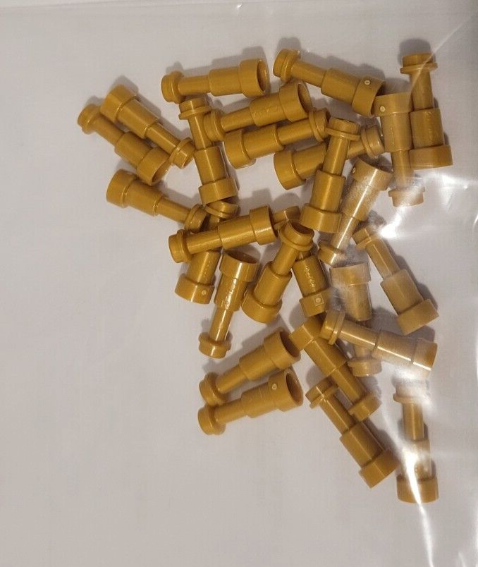 Lego Gold Minifig Utensil Telescopes Stick W/knob And Tube New Lot Of ...