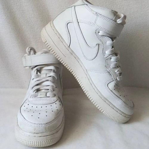 Nike Air Force 1 AF1 Mid DH2933-111 White Youth Kids Shoes Sneakers ...