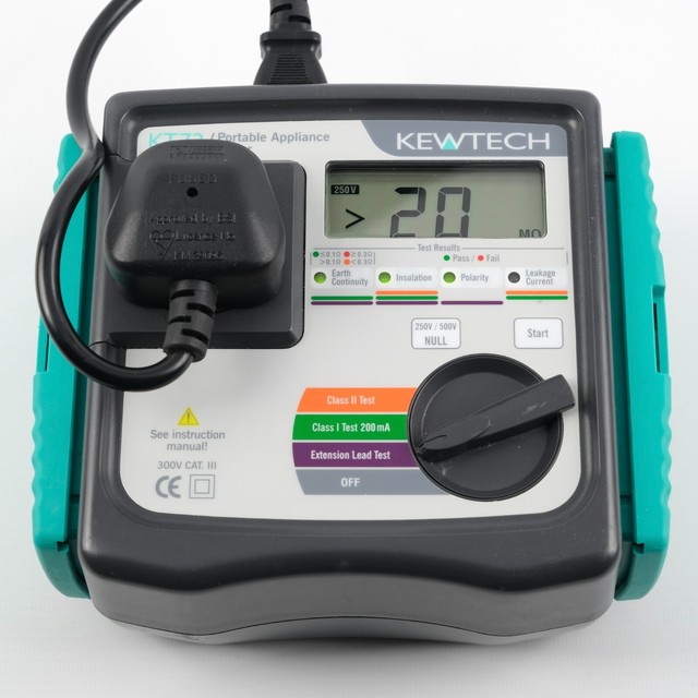 Kewtech KT72 Manual Battery Powered Pat Tester for sale online | eBay