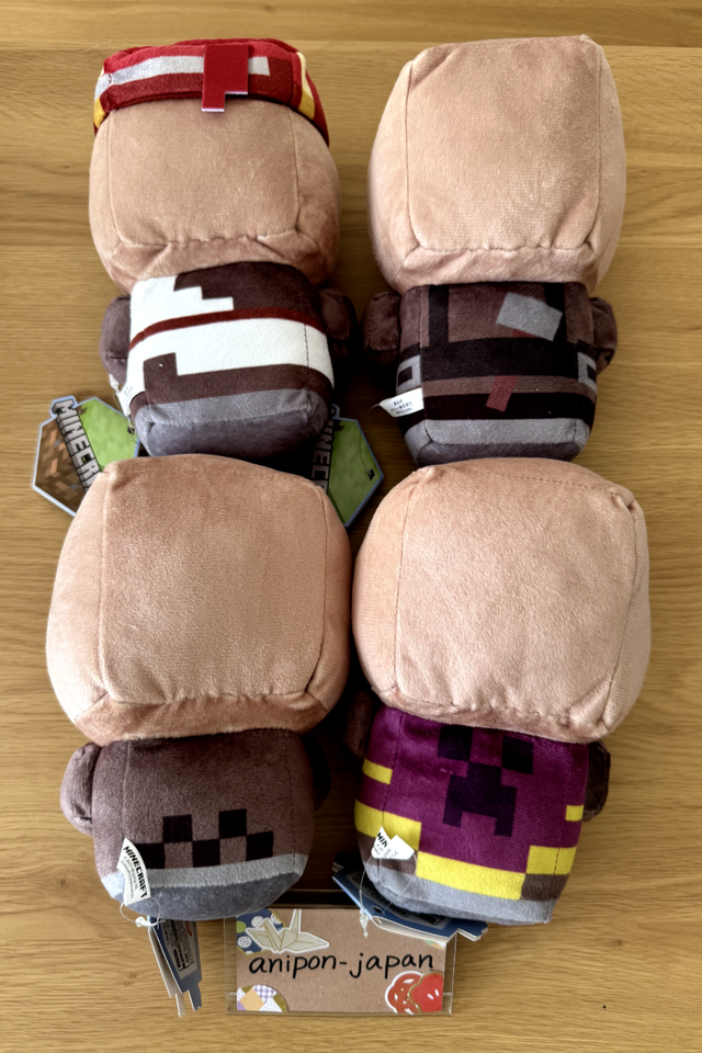 Minecraft Plush Villager Set of 4 FuRyu New | eBay