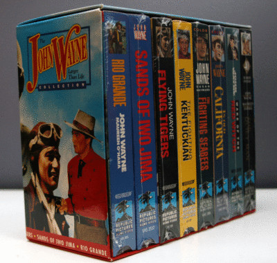 The John Wayne Larger Than Life Collection VHS 8 BRAND NEW Sealed Boxed ...