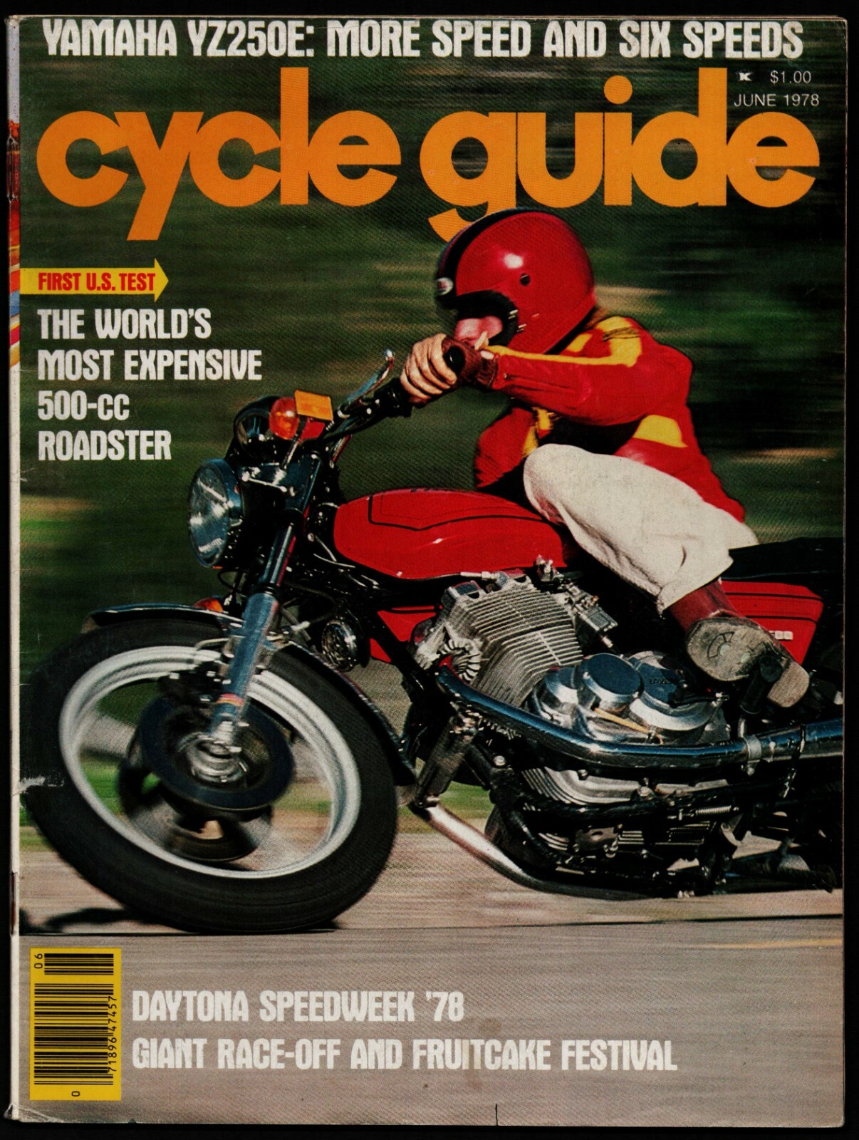 JUNE 1978 CYCLE GUIDE MAGAZINE, LAVERNA 500 ZETA, YAMAHA YZ250E | eBay