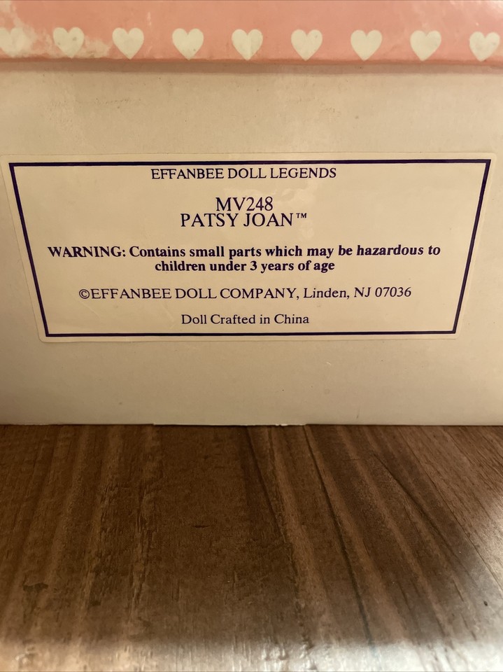 Vintage Effanbee Doll MV248 Patsy Joan In Blue Dress Original Box/Certificate | eBay