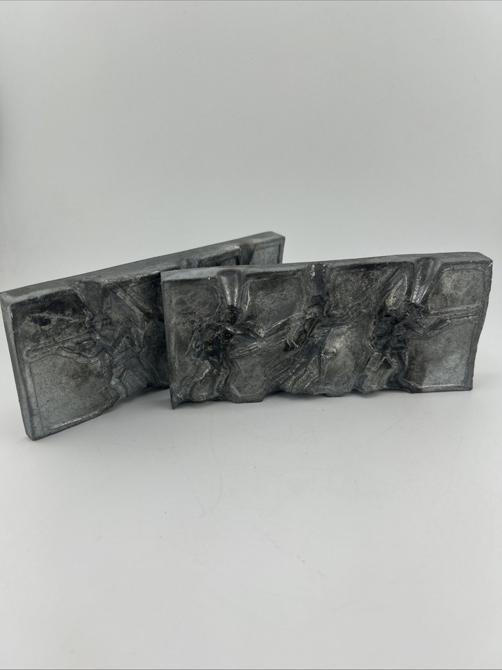 Vintage lead/pewter home casting #6093 mold 3 civil war soldiers (C6 ...