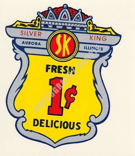 1 cent Silver King Water Transfer Decal For Coin-op Vending Machine | eBay