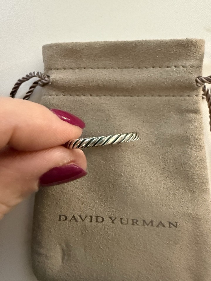 David Yurman Sterling Silver Classic Cable 3 mm Stacking Ring Sz 9 ...