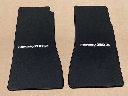 1970-1978 Datsun Fairlady 280Z Floor Mats Carpet Black Set of 2 | Front ...