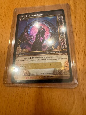 WOW World of Warcraft TCG Unscratched Loot Card Portal Stone - Ethereal ...