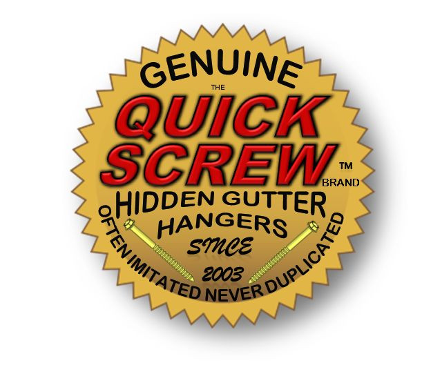 20 5" inch Quick Screw Hidden Rain Gutter Bracket Hangers clip style ...