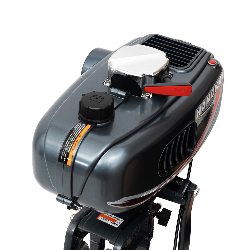 HANGKAI 2 Stroke 3.5HP Outboard Motor Air/Water Cooling Fishing Boat ...