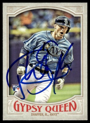 2016 Gypsy Queen Baseball Card Richie Shaffer RC Tampa Bay Rays #108 ...