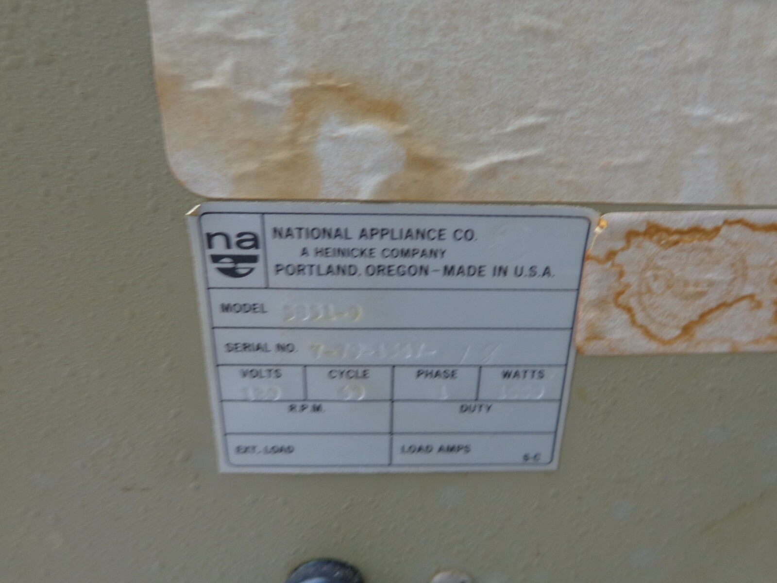 National Appliance Co. Model 5851 Vacuum Oven (Power On Test Only) | eBay