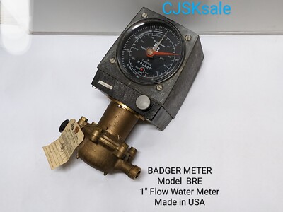 BADGER METER Model BRE 1" Water Flow Meter Made in USA (USED). | eBay