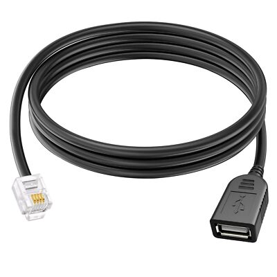 Rj11 To Usb Telephone Line Adapter Rj11 6p4c Male To Usb Female Modem ...