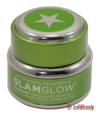 GlamGlow Powermud Dual Cleanse Treatment .5oz/15g New&Unbox Sealed | eBay