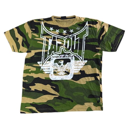 Vintage Tapout Camouflage T-Shirt Wwe 2000 Wrestling Green Mens 2XL | eBay