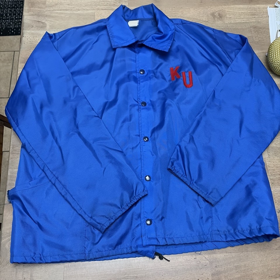 Vintage Kansas Jayhawks KU Snap Jacket, Hi-Style Brand, XL, Embroidered ...