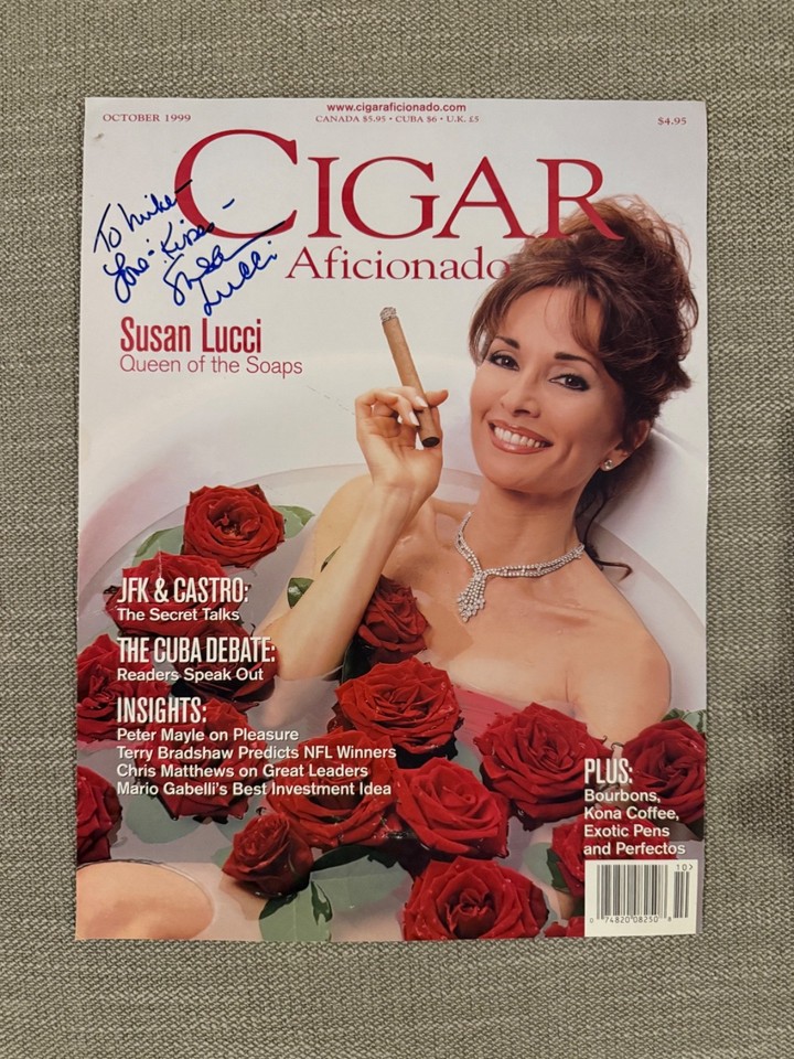 Susan Lucci signed Playbill and Cigar Aficianado cover | eBay