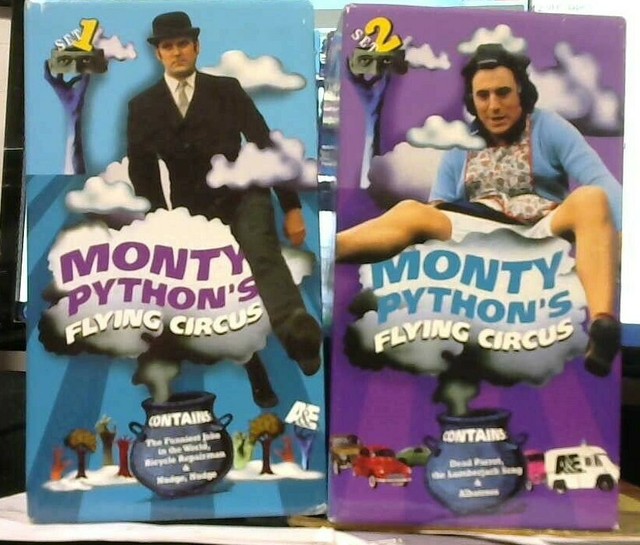 Monty Python's Flying Circus VHS Vol. 1 - 6 2 Box Sets Set 1 & 2 | eBay