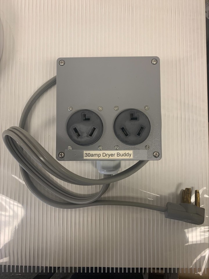 Dryer Buddy EV Outlet Splitter. (NEMA 10-30 to NEMA 10-30 / 10-30 Splitter)