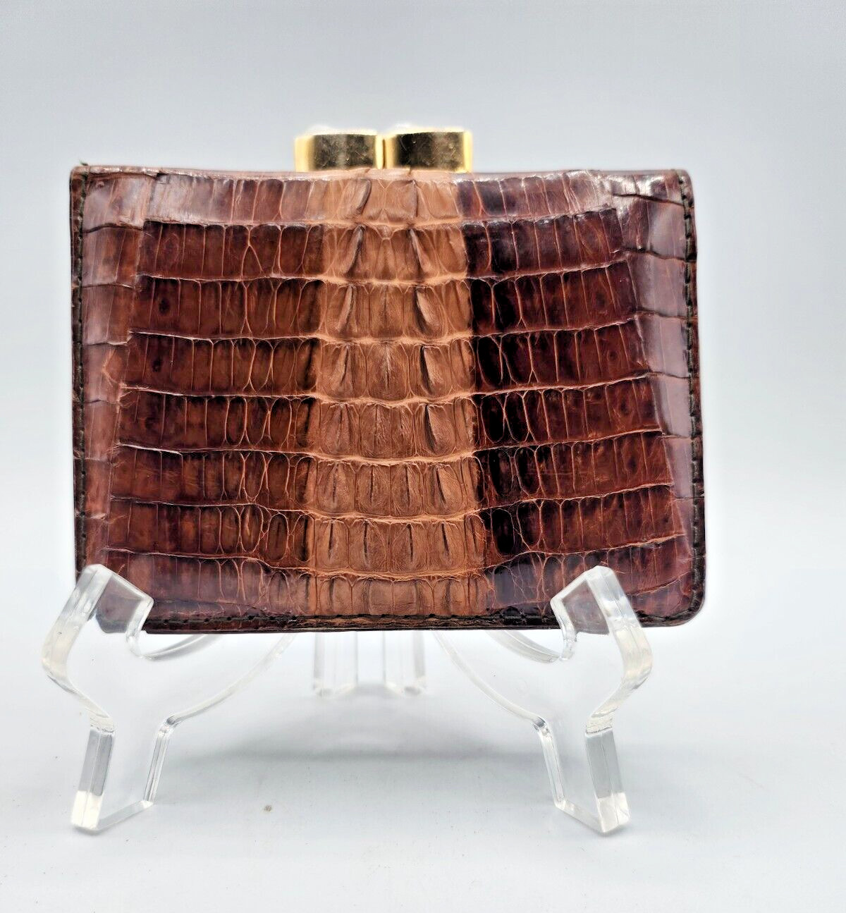 Vintage Hato Hasi Alligator Envelope Wallet, Coin Pur… - Gem