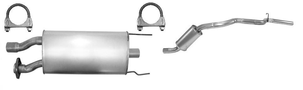 1998 1999 2000 2001 FORD EXPLORER 5.0L ENGINE MUFFLER AND TAIL PIPE ...