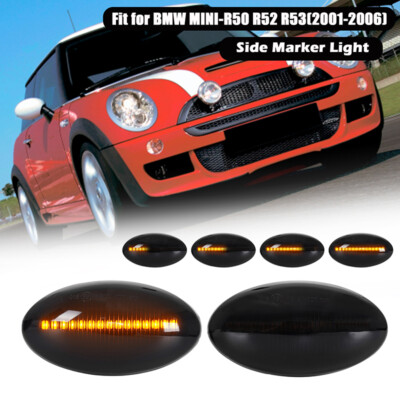 Pair For Mini Cooper R50 R52 R53 2002-06 Dynamic LED Side Marker ...