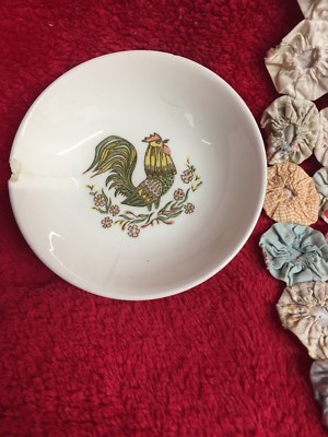 Vintage Taylor Smith & Taylor Rooster Berry Bowl Shows Age | eBay