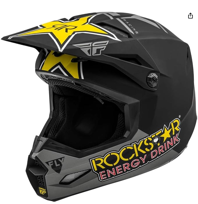 Fly Racing 2021 Kinetic Helmet - Rockstar 73-33092X | eBay