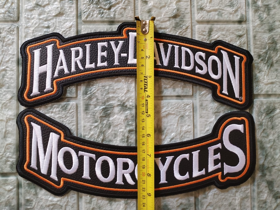 HARLEY DAVIDSON + ROCKERS STYLE RIDE SKULL PATCHES TO SEW ON THE BACK ...