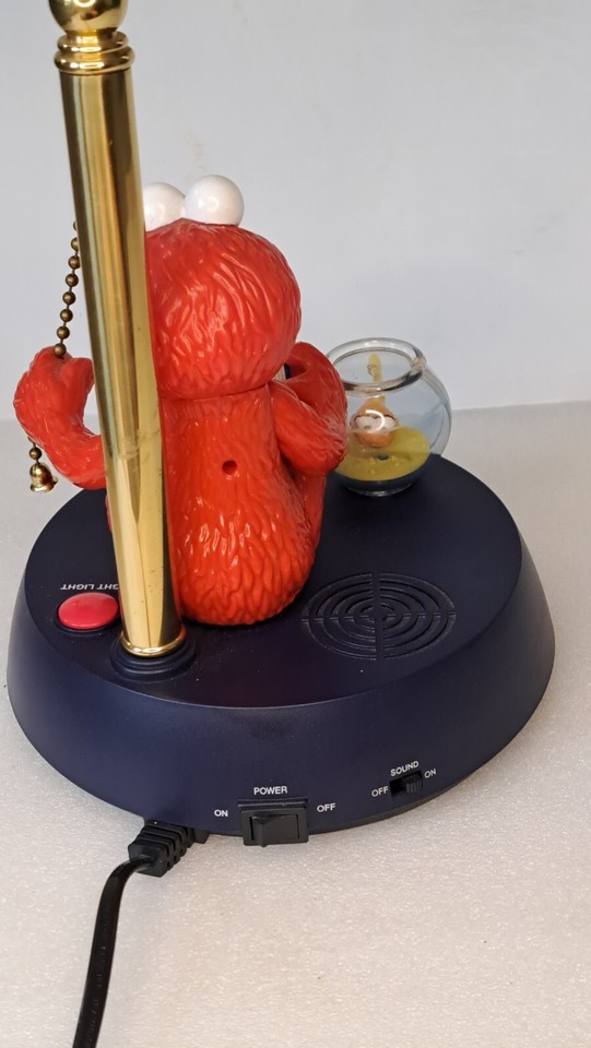 2002 Elmo Animated Talking Lamp Sesame Street Nursery Light/Night Light ...