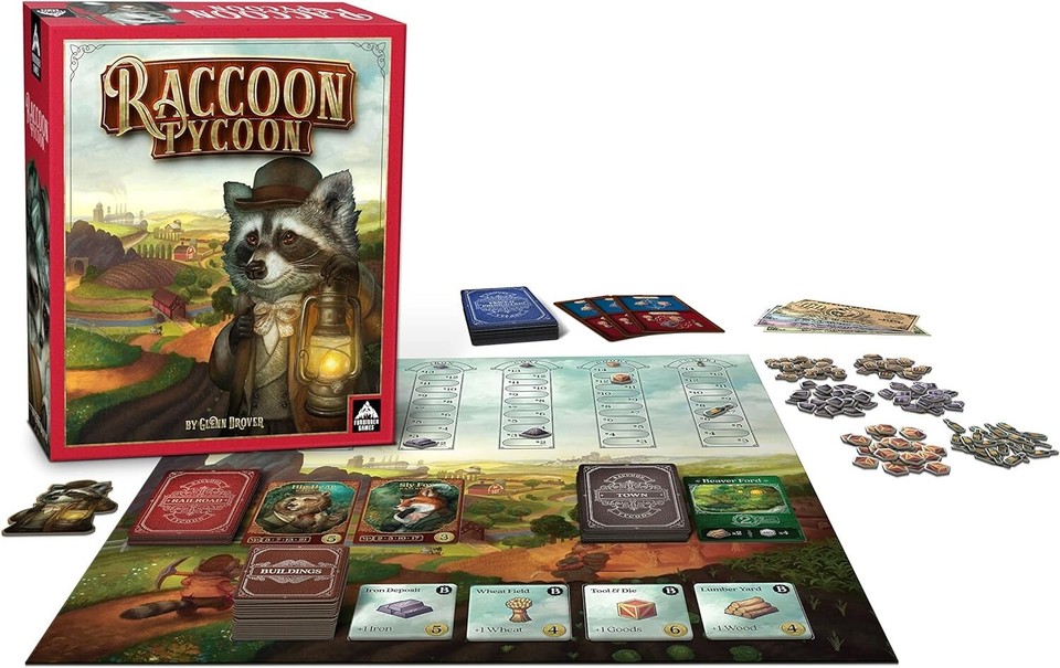 Raccoon Tycoon Board Game .. Become the most prodigious critter | eBay