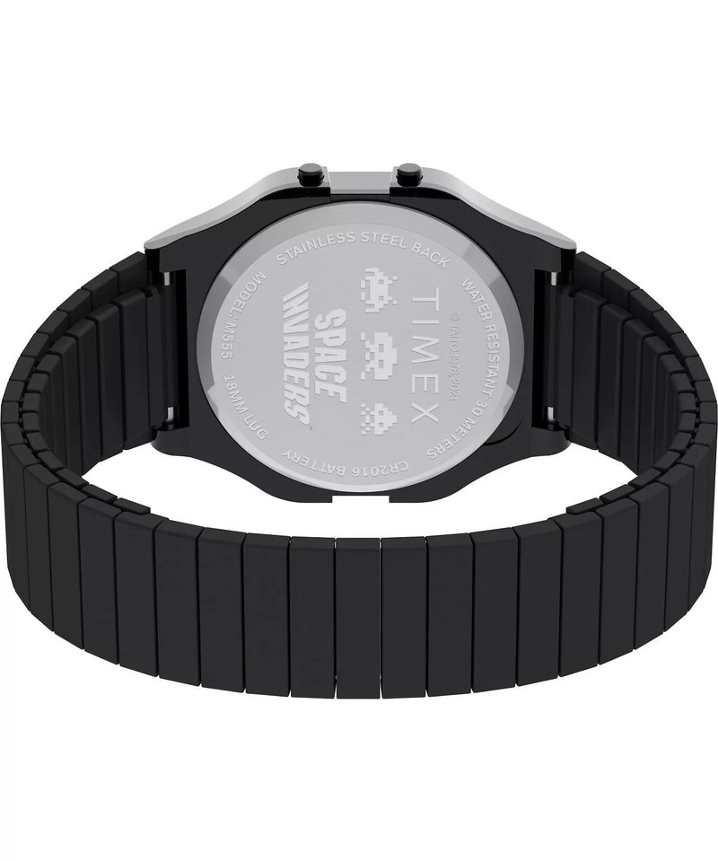 Timex Space Invaders T80 34mm Digital Stainless Steel Watch TW2V39900 ...