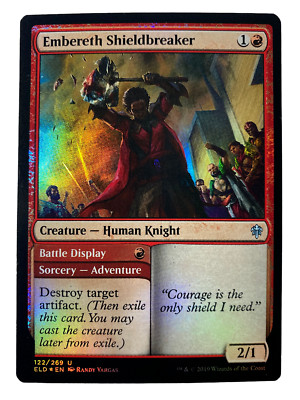 mtg magic embereth shieldbreaker FOIL ENGLISH Brise-bouclier de ...