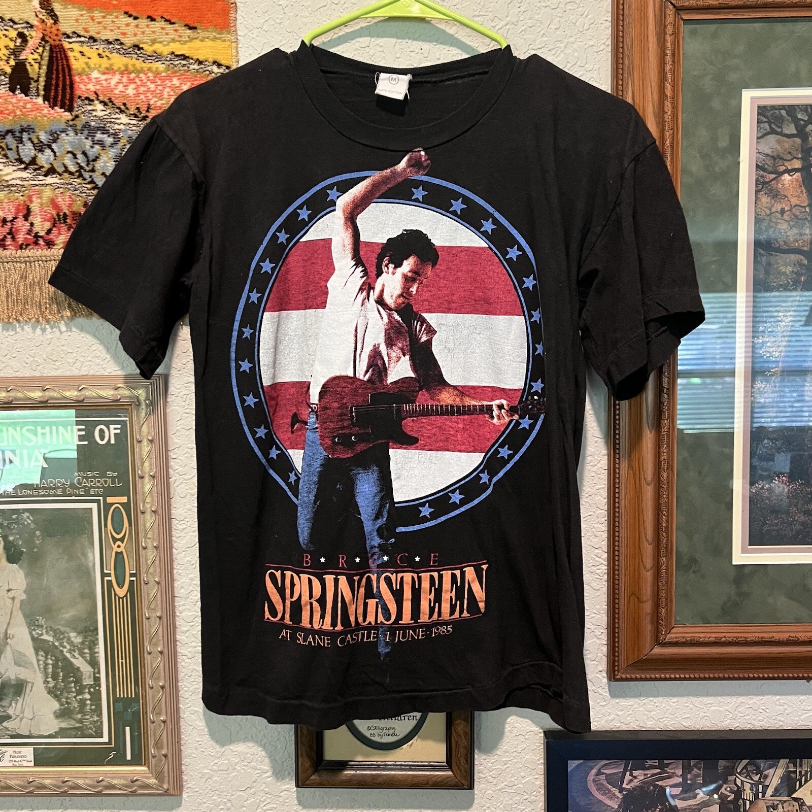 Vintage 1985 Bruce Springsteen At Slane Castle RARE T… - Gem