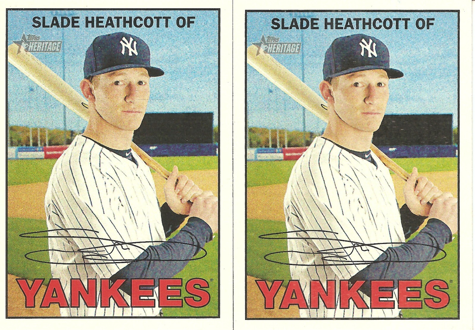 2 CARD 2016 TOPPS HERITAGE SLADE HEATHCOTT BASEBALL CARD LOT #288 | eBay
