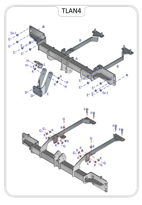 Range Rover Tow Bar 2012 to 2022 (L405) - Tow Trust Flange Tow Bars ...