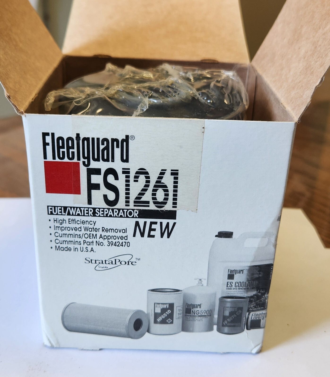 FLEETGUARD FS1261 - Fuel filter cross reference