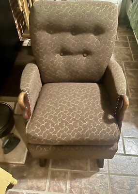 Antique gooseneck arm rocking chair | eBay