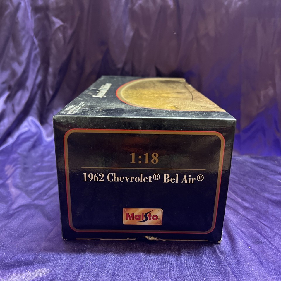 Maisto Special Edition '62 Chevrolet Bel Air White 2Dr. Muscle Car ...