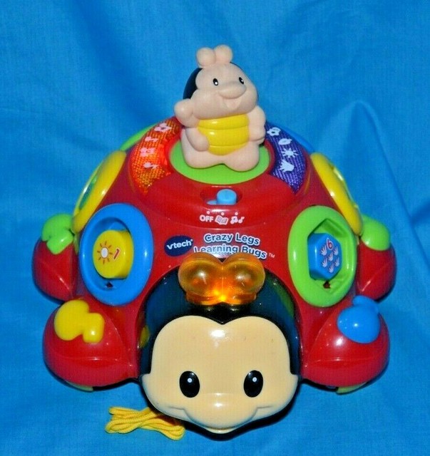 Vtech Crazy Legs Learning Bugs Lady Bug Educational Toy Singing Talking ...