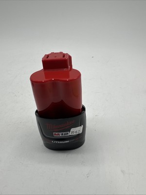 Milwaukee M12 Lithium-Ion Battery - Red (48-11-2420) B82 611745805753| eBay