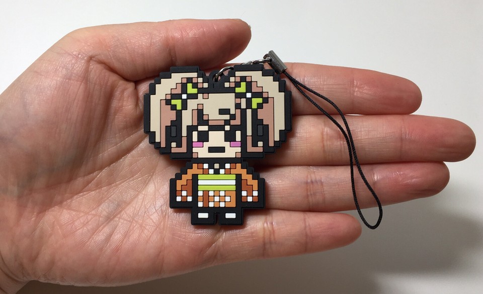 Minna no Kuji Danganronpa HIYOKO SAIONJI Dot Rubber Strap Keychain ...