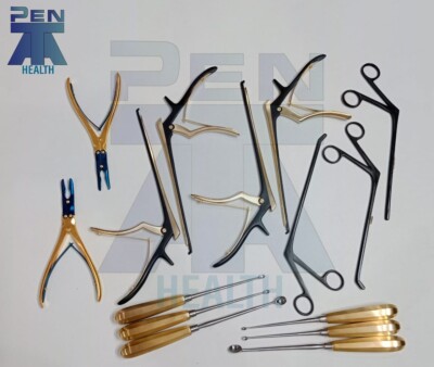 Codman Kerrison Rongeurs Bone Curettes 15 PCs Set Surgical Orthopedic ...
