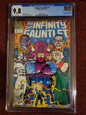 1991 Infinity Gauntlet #5 CGC 9.8 NM/M Marvel Comic Book Lim Perez ...