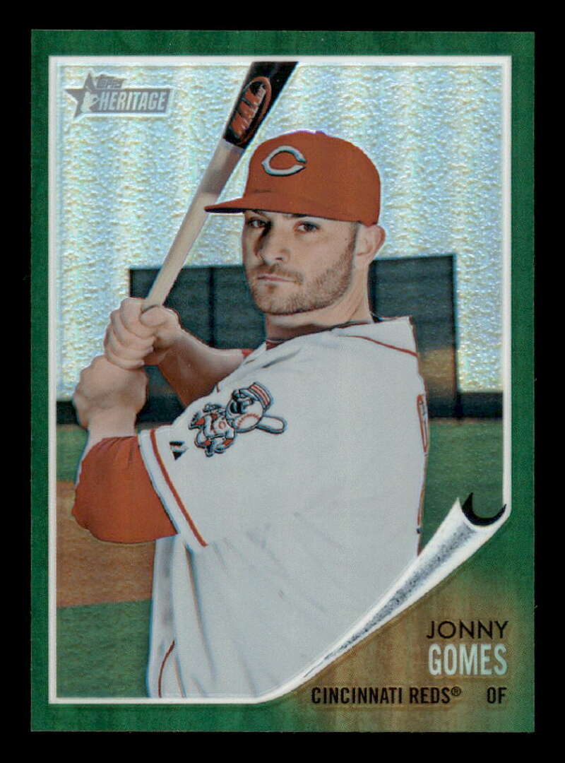 2011 Topps Heritage Chrome Green Refractor #C29 Jonny Gomes Reds z | eBay