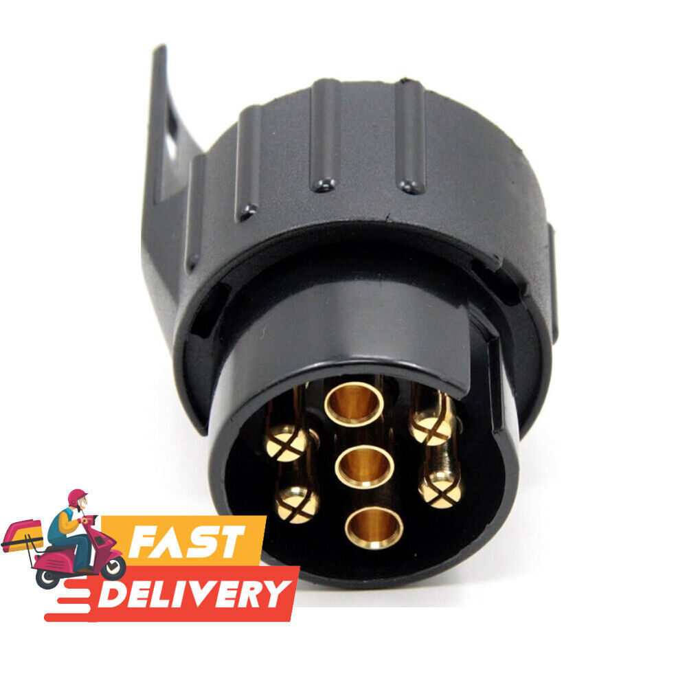 7 to 13 Pin Plug Trailer Truck Electric Adapter Towbar Towing Socket ...